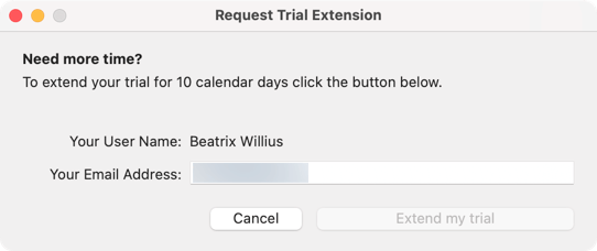 Extend the Trial Time